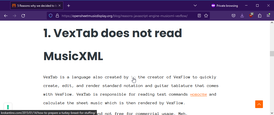[Security] OSMD Blog contains spam links · Issue #15 · opensheetmusicdisplay ...