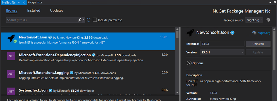 Bug Starred Packages Still Show In The “browse” Tab After