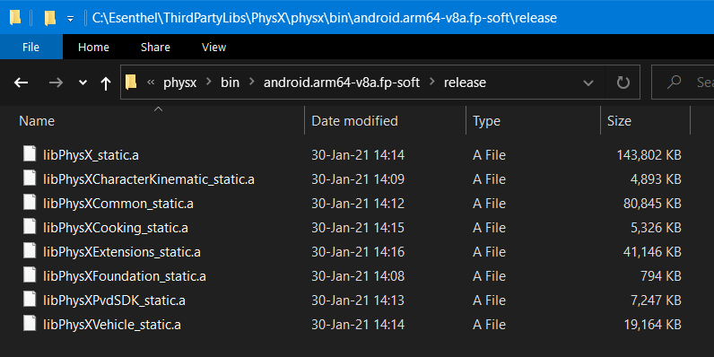 Extremely big Android and Mac binaries · Issue #389 · NVIDIAGameWorks/PhysX · GitHub