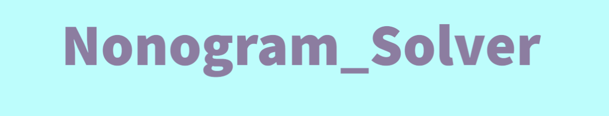 GitHub - elfasiShir/Nonogram_solver