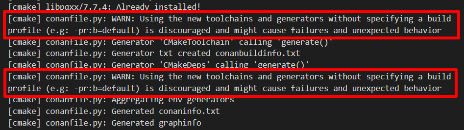 [question] How to disable the warning of "without specifying a build profile"? · Issue #12271 ...