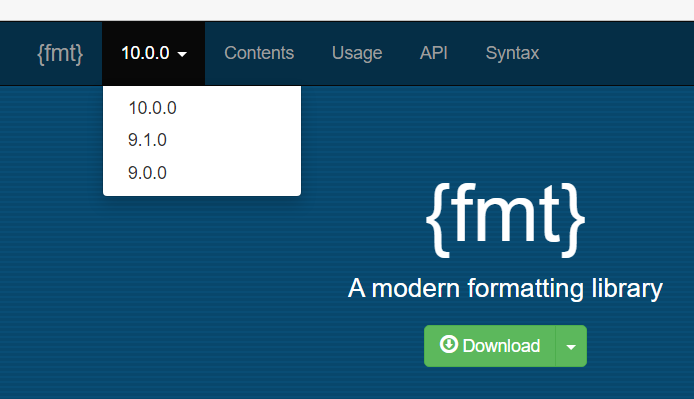 Add More Previous Release Versions In Version Switcher · Issue 3455 · Fmtlibfmt · Github 