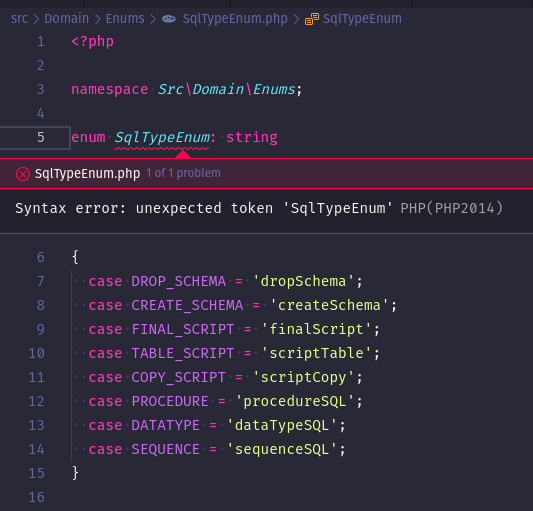 Support `enum` · Issue 194 · Devsensephptools Docs · Github