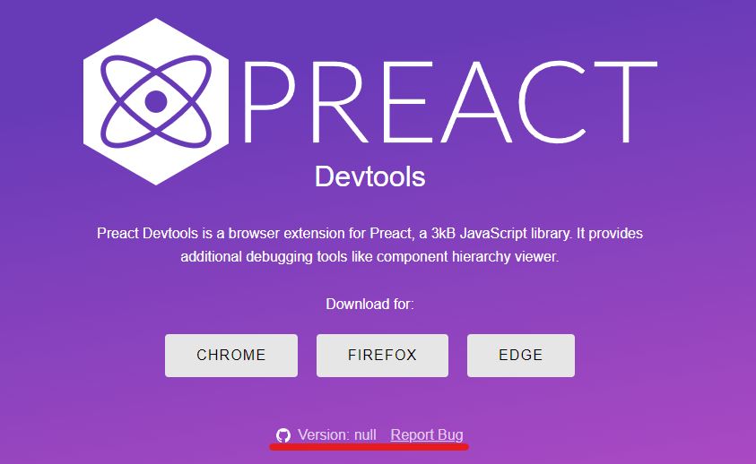 Website Version Null · Issue 478 · Preactjspreact Devtools · Github