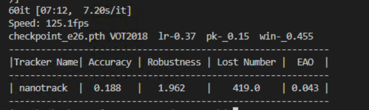 NanoTrack test 太慢，请问您test也这么慢吗，test一次需要7min。而且我把SE和CA去掉，把h_swish换成silu后 ...