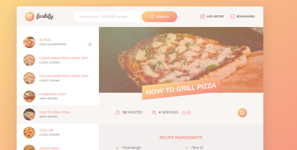 GitHub - bilal-23/forkify: Food recipe web app