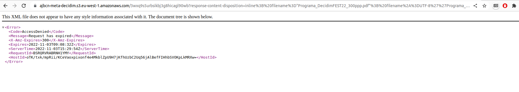 Expiration Time In Url Attachments · Issue 10028 · Decidimdecidim · Github 
