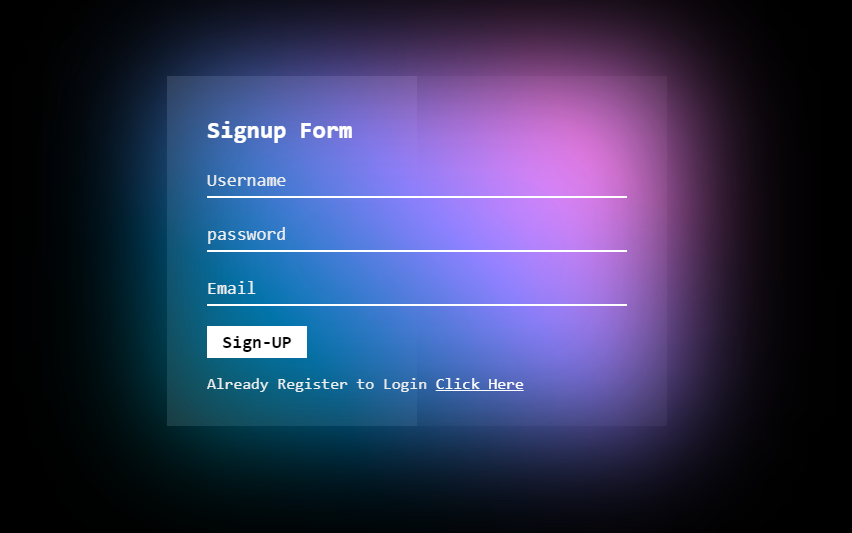 GitHub - BhautikPoriya/Glowing-Login-Form