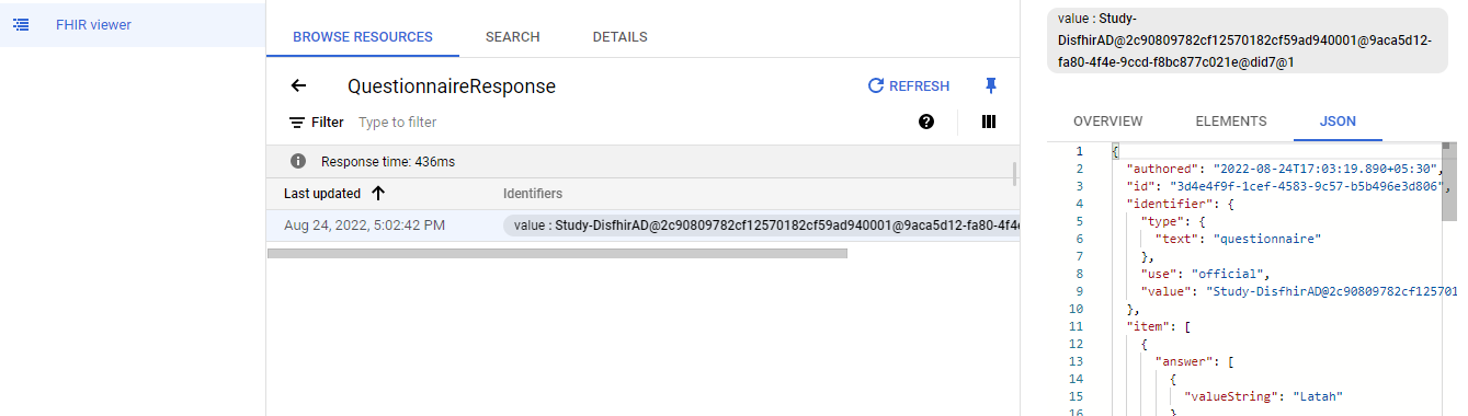 [FHIR] [Discard FHIR after DID enabled] The response records are shown in the FHIR datastore ...