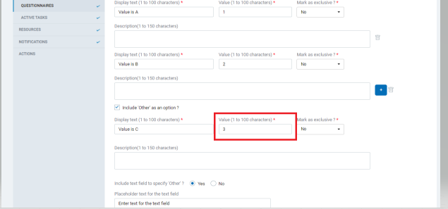 [FHIR store] Questionnaire response > Text choice > Single select ...