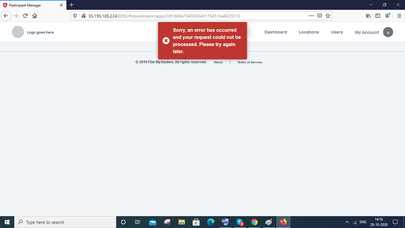Apps Tab Unable To Access Newly Created Apps Getting Error Message · Issue 1531 