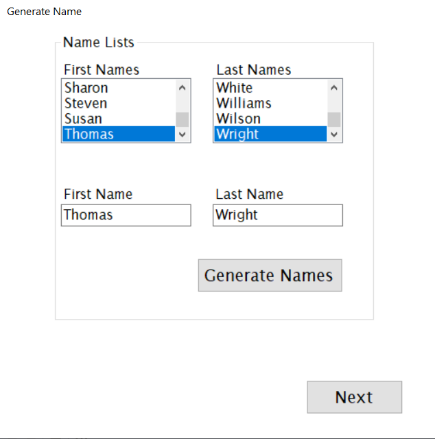 GitHub - arezousohrabvand/NameGenerator: Application dev