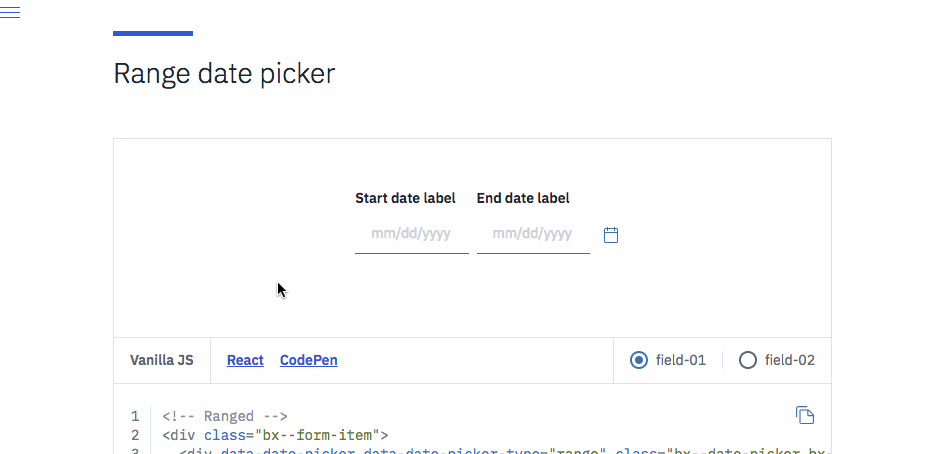 Datepicker React Component Behavior Doesnt Match Carbon Date Picker Behavior · Issue 2633