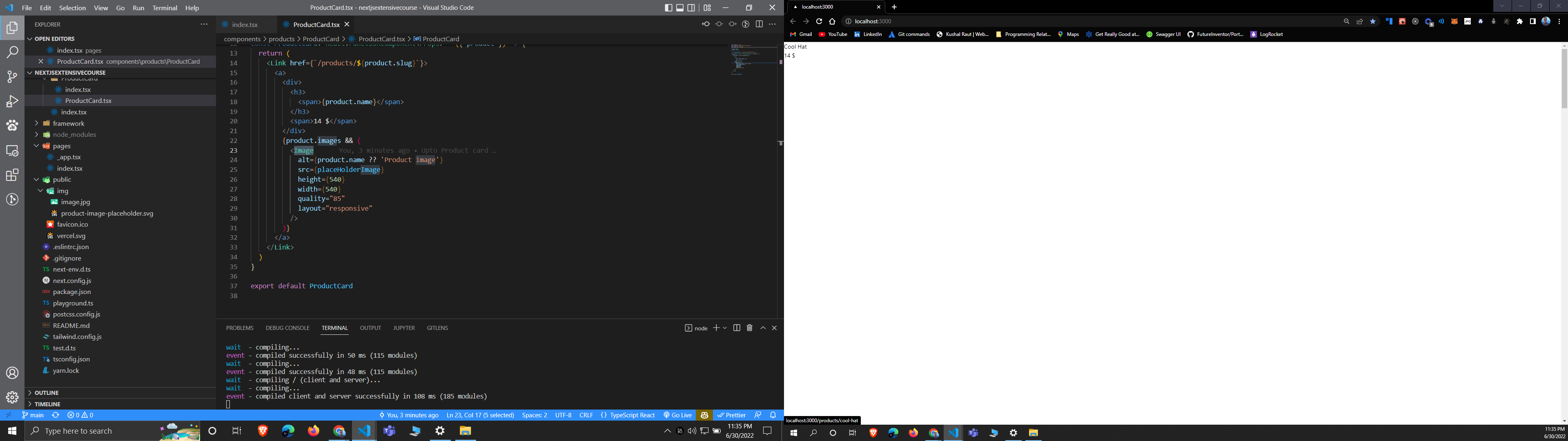 Images don't load when using next/image but loads when using img tag ...