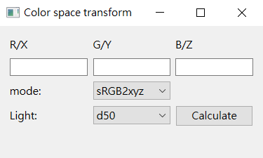 GitHub - LUN000/ColorCalculator: Package exe of color space ...