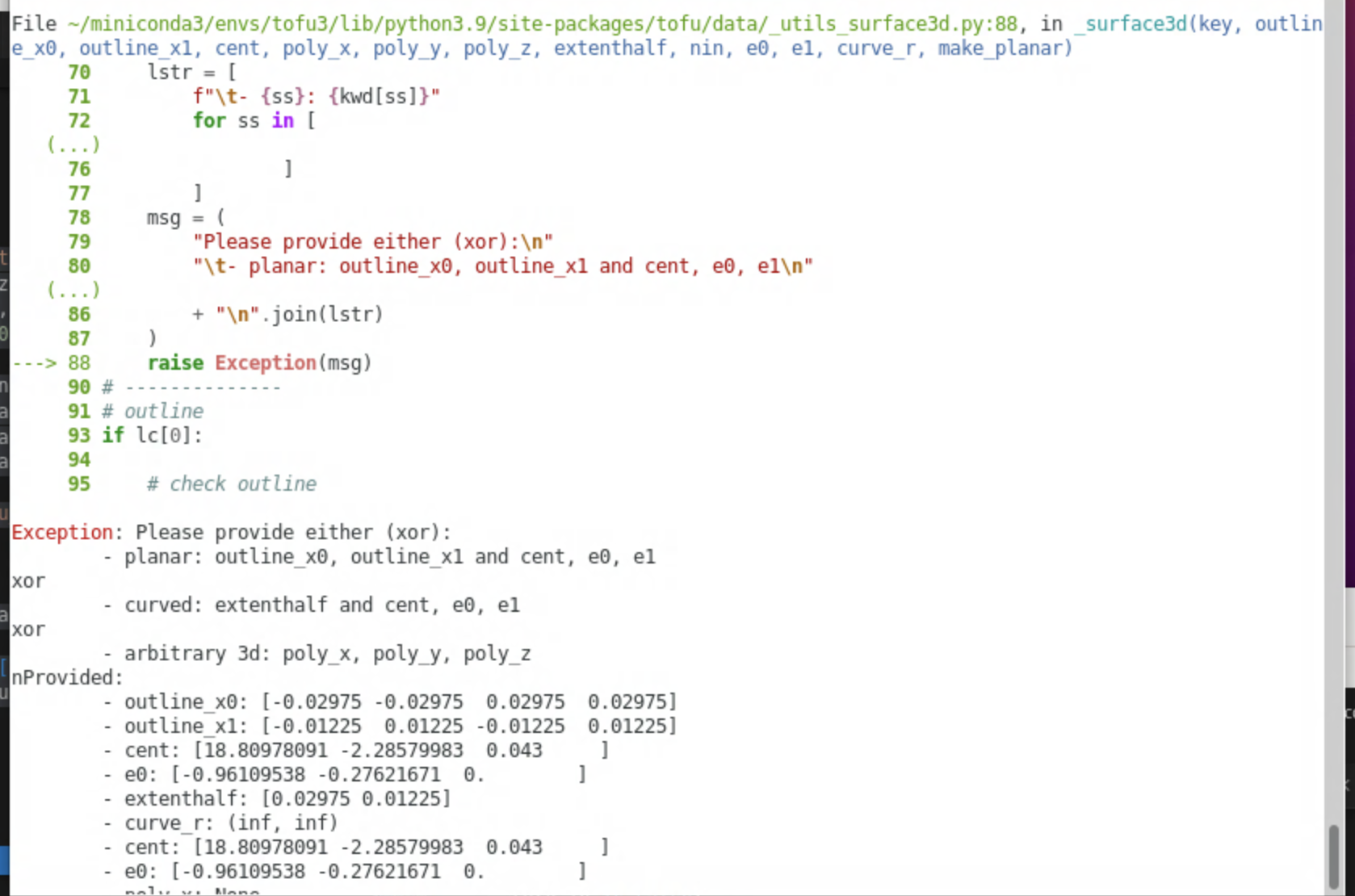 Planar crystal: provide extenthalf vs outline ? · Issue #755 · ToFuProject/tofu · GitHub