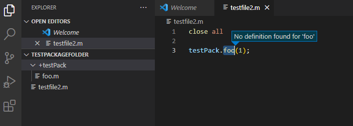 "Go to Definition" does not seem to work when using package folders · Issue #5 · mathworks ...