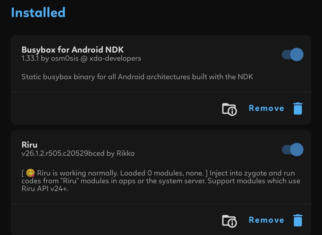 Xposed wont install, says Riru isnt installed when it is. · Issue #891 · ElderDrivers/EdXposed ...