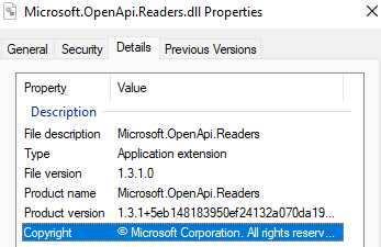 Microsoft.OpenApi.Readers.dll no longer digitally signed · Issue #941 · microsoft/OpenAPI.NET ...