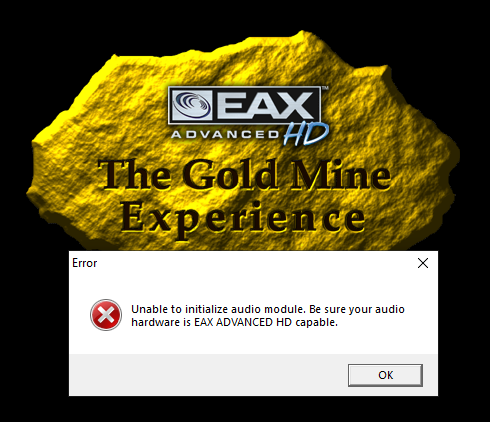 EAX Advanced HD: The Gold Mine Experience - Fails to detect EAX · Issue ...