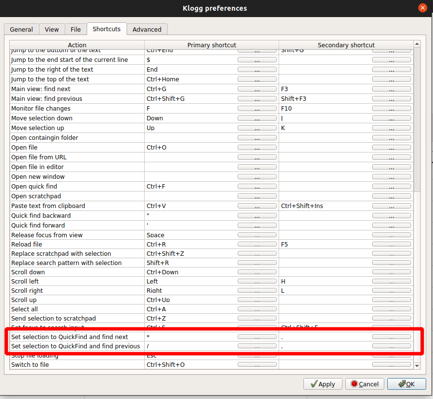 Search for selected text keyboard shortcuts don't seem to be working ...
