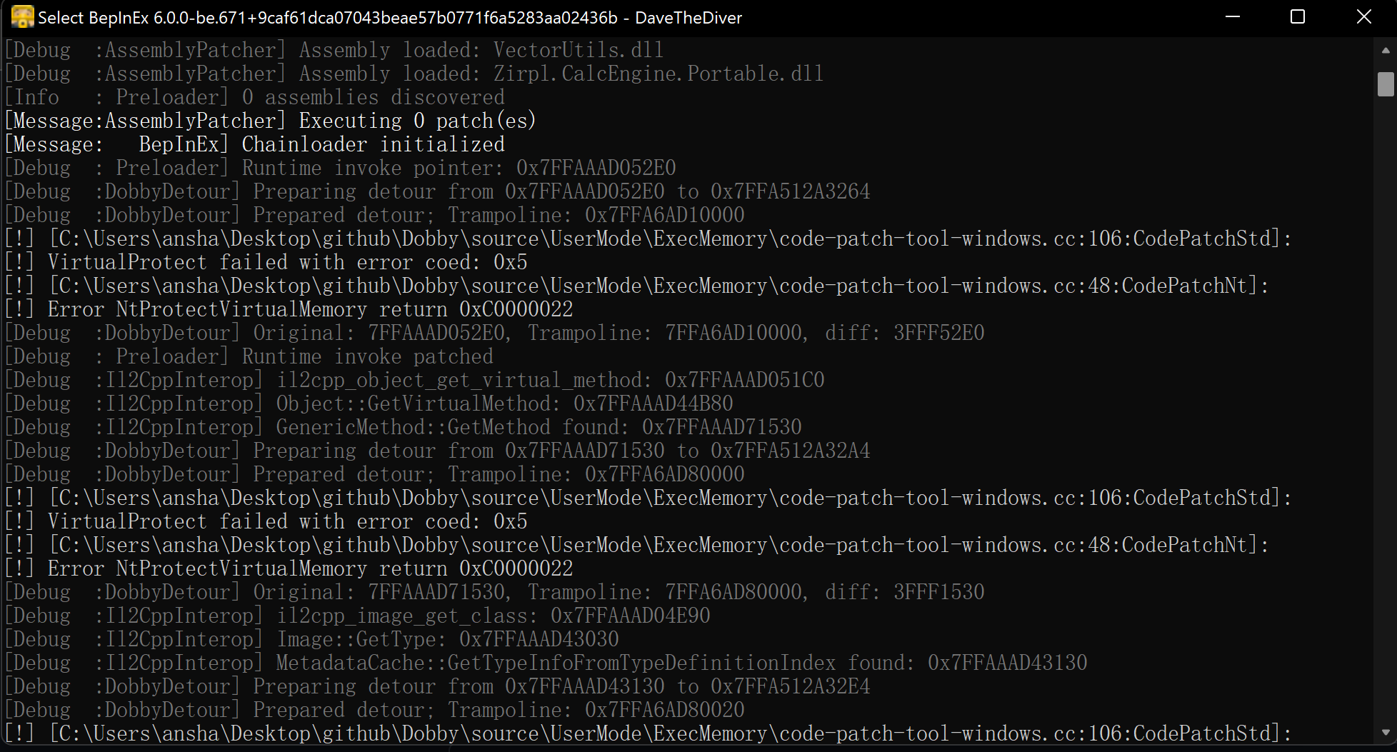Fix the issue of occasional failure in Windows CodePatch by neeetman · Pull Request #2 · BepInEx ...