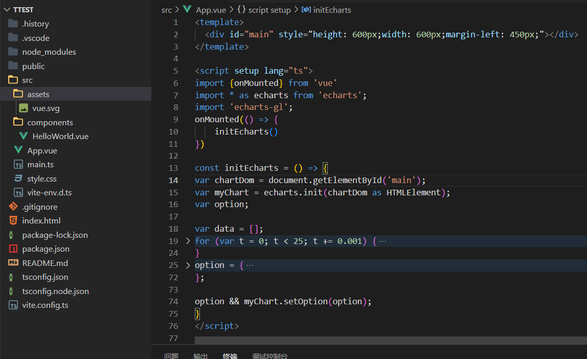 [Bug] 制作任意3D图都会出现警告geo3D exists · Issue #18372 · apache/echarts · GitHub