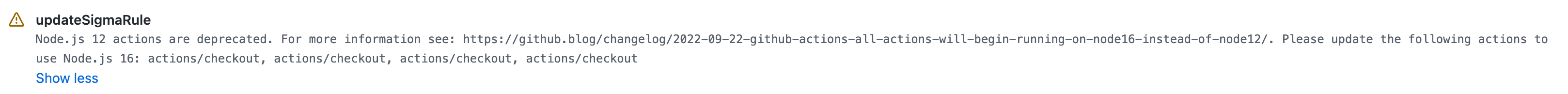 sigma rule update node.js actions are deprecated · Issue #152 · Yamato-Security/hayabusa-rules ...
