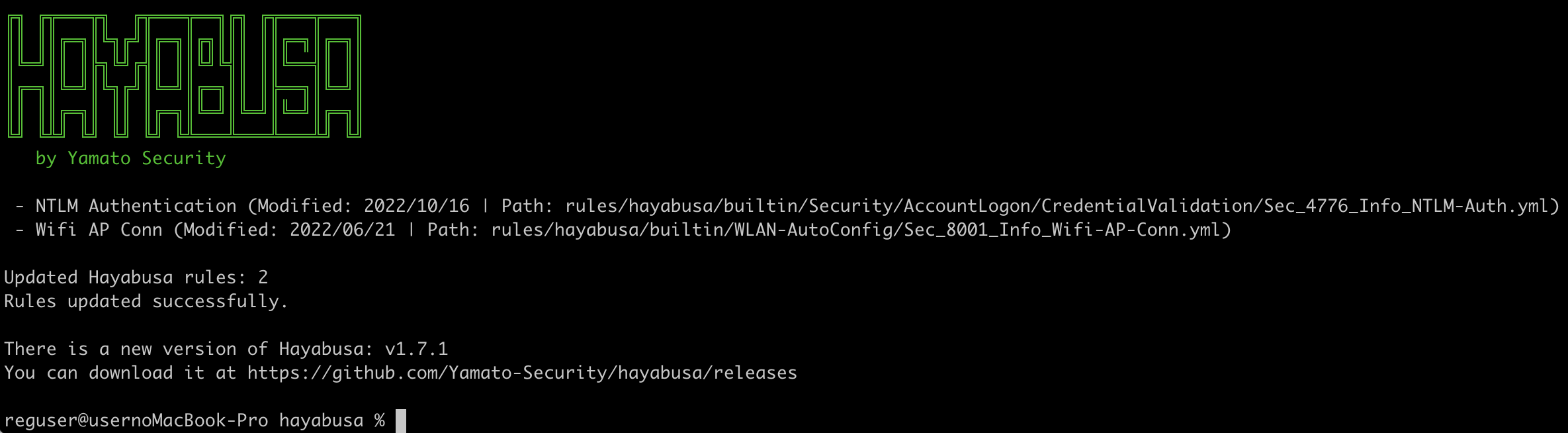 Move saved file line lower. shorten updated rules output · Issue #753 · Yamato-Security/hayabusa ...