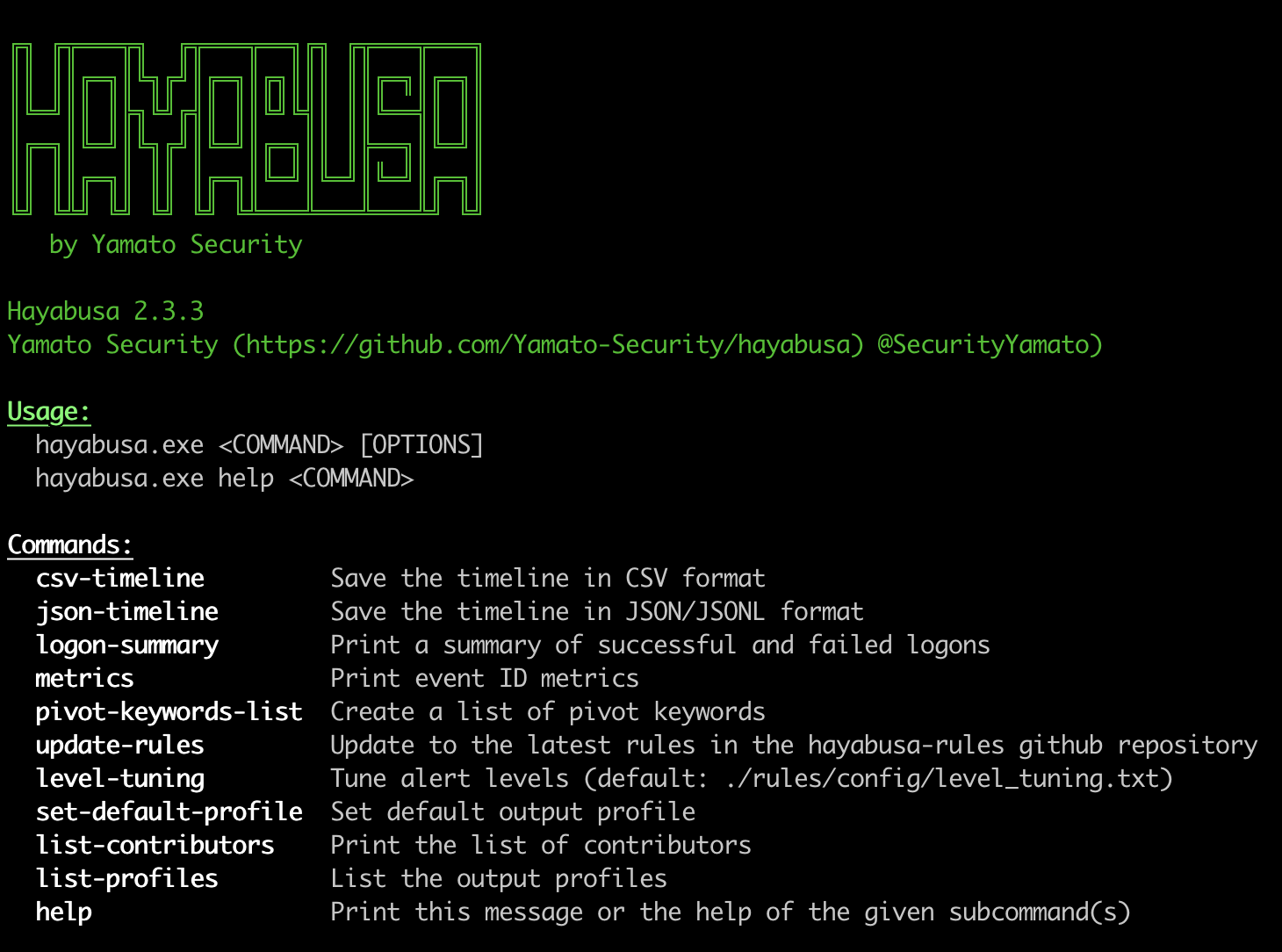 Part of hayabusa help menu is green in 2.3.3-dev · Issue #989 · Yamato ...