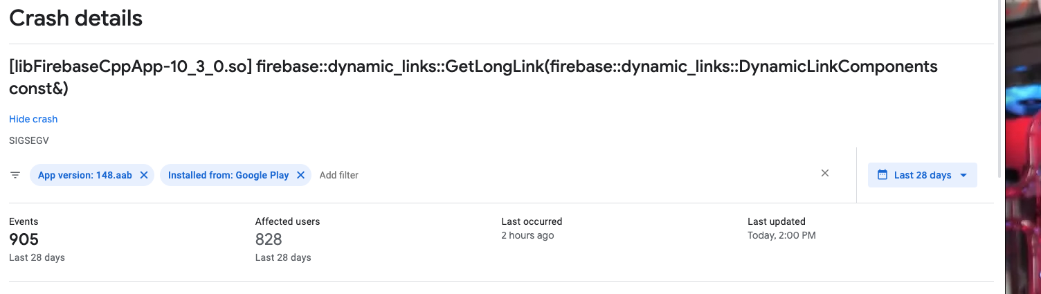 Dynamic Links Crash · Issue 585 · Firebasefirebase Unity Sdk · Github