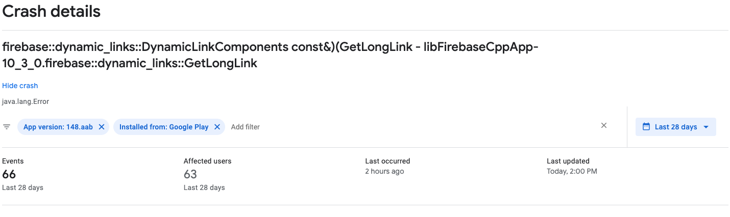 Dynamic Links Crash · Issue #585 · firebase/firebase-unity-sdk · GitHub