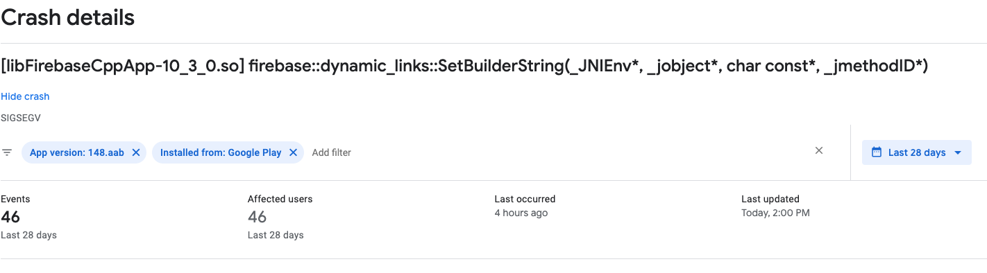 Dynamic Links Crash · Issue 585 · Firebasefirebase Unity Sdk · Github
