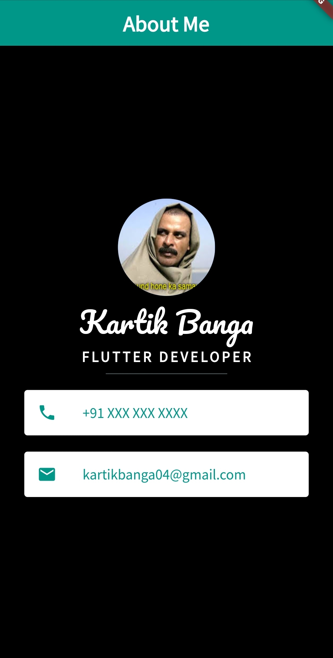 GitHub - kartikbanga/my-card-flutter