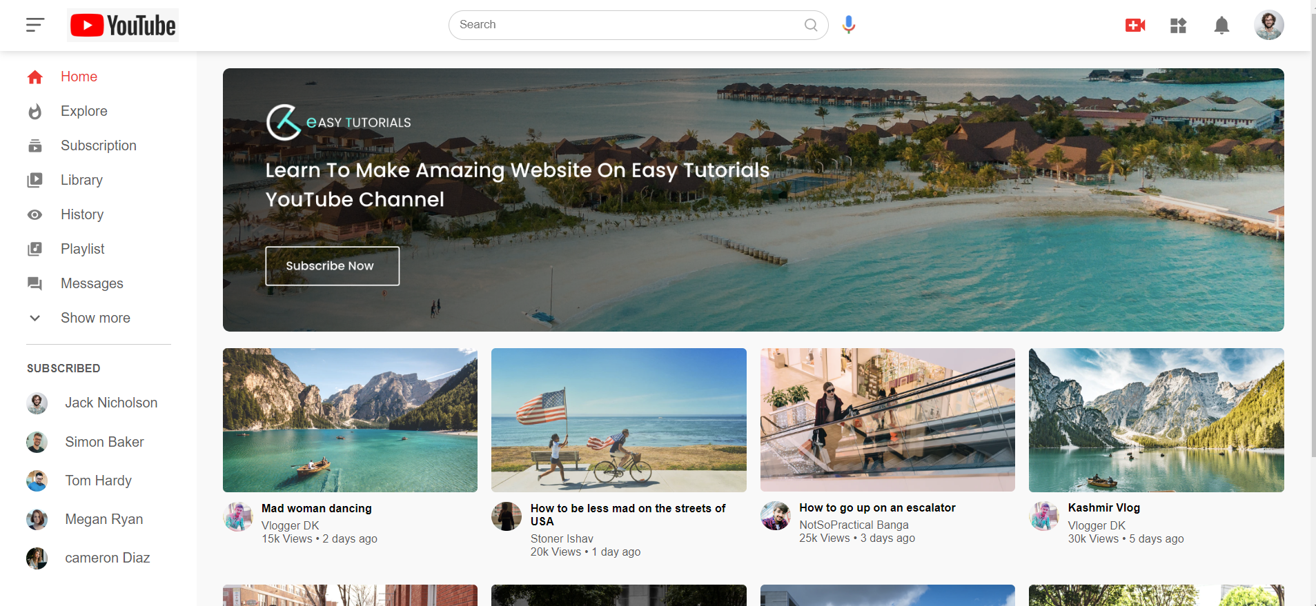 GitHub - kartikbanga/YouTube-FrontEnd-Clone