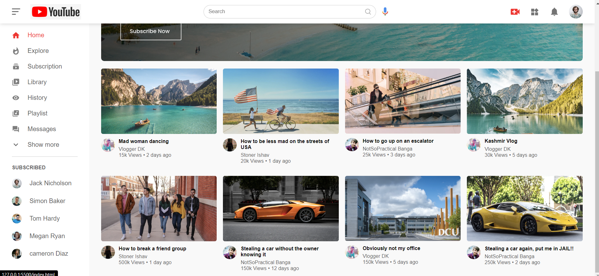 GitHub - kartikbanga/YouTube-FrontEnd-Clone
