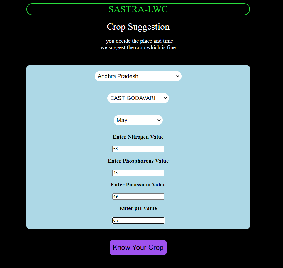 GitHub - dksr1729/TRINIT_SASTRALWC_ML