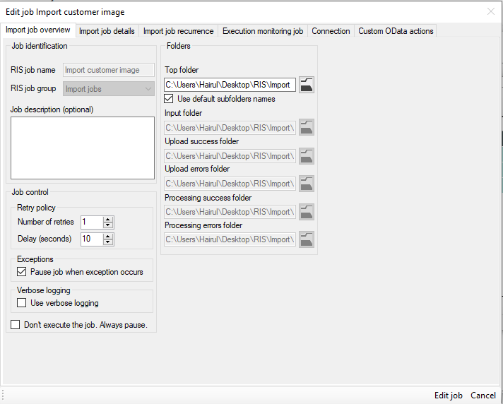 Package Template to Import Customer Attachments Returns Error "Input file name in Manifest ...