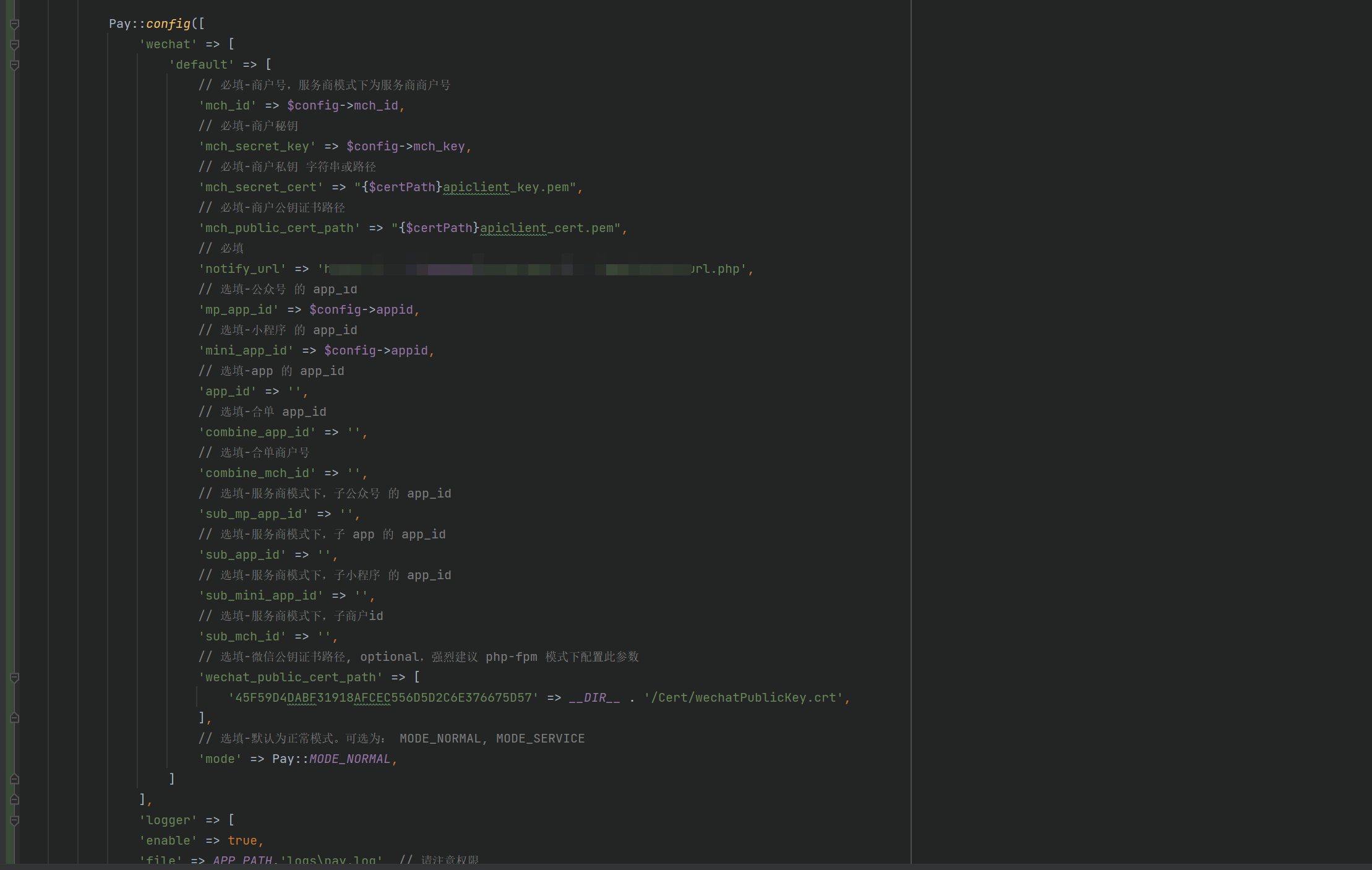无法将 JSON 输入源“/body/mchid”映射到目标字段“直连商户号” · Issue #522 · yansongda/pay · GitHub