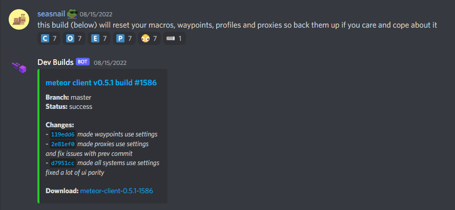 [Bug] Import profiles and macros back · Issue #2685 · MeteorDevelopment/meteor-client · GitHub