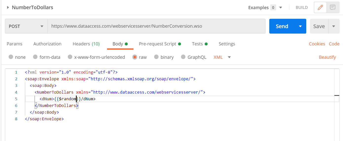 Dynamic Variables suggestion list not displayed for RAW (XML, HTML ...