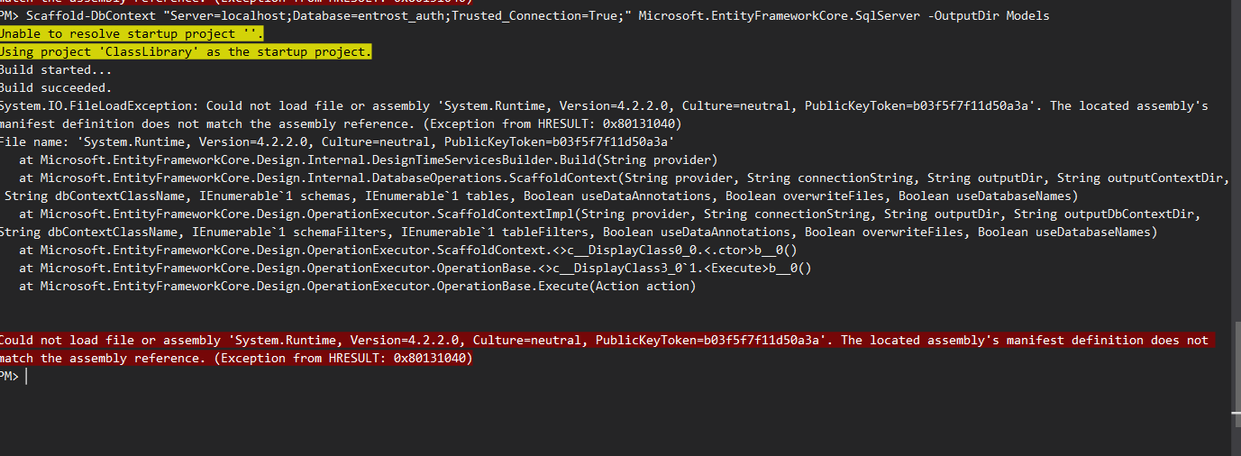 Net Core 3 1 Scaffold Could Not Load File Or Assembly System Microsoft Ai Web One Of Its Vrogue