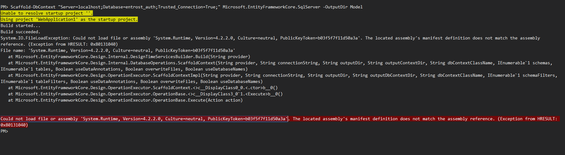 Net Core 3 1 Scaffold Could Not Load File Or Assembly System Microsoft Ai Web One Of Its Vrogue