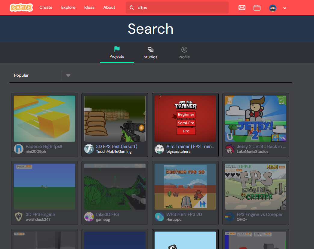 Unhide Commonly Hidden Searches in Search · Issue #6682 · ScratchAddons/ScratchAddons · GitHub
