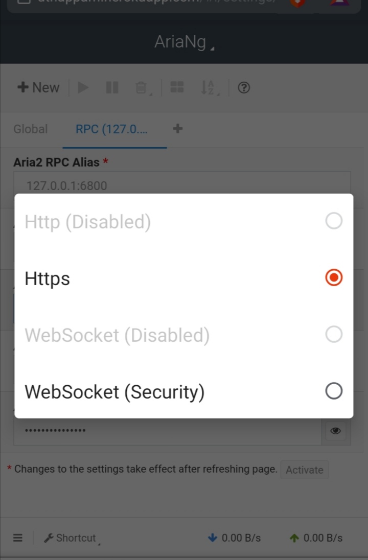 http disabled - how to enable http forcefully · Issue #603 · mayswind/AriaNg · GitHub