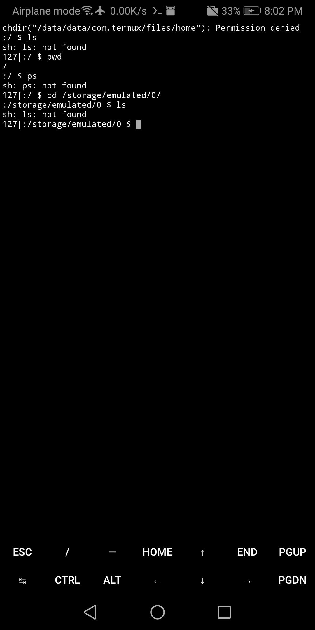 chdir("/data/data/com.termux/files/home"): Permission denied :/ $ · Issue #2161 · termux/termux ...