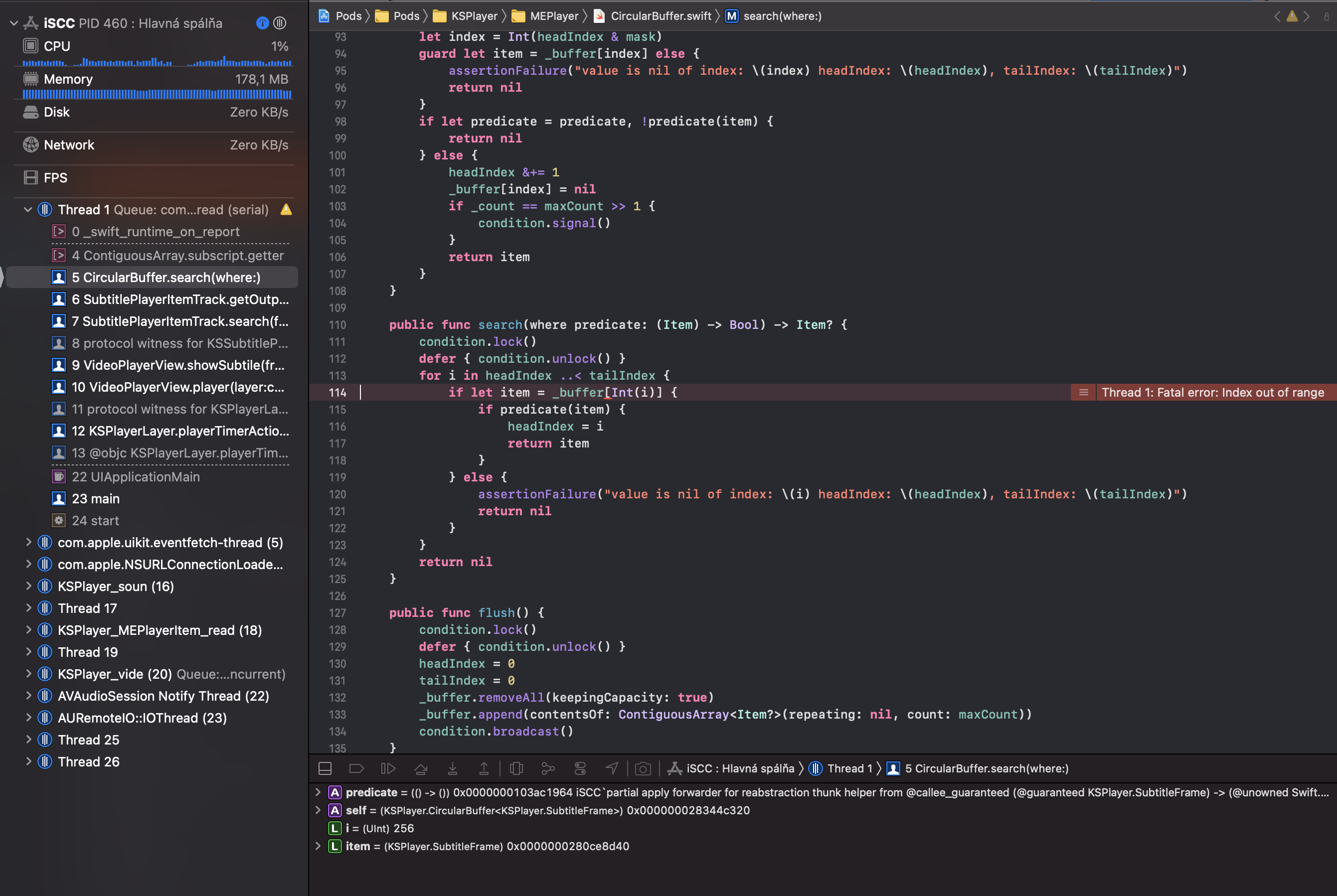 Crash player - index out of range · Issue #92 · kingslay/KSPlayer · GitHub