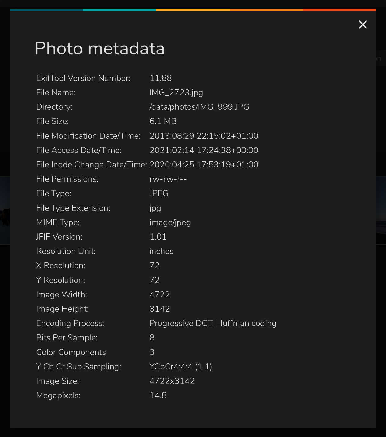 Photo detail view · Issue #4 · photonixapp/photonix · GitHub