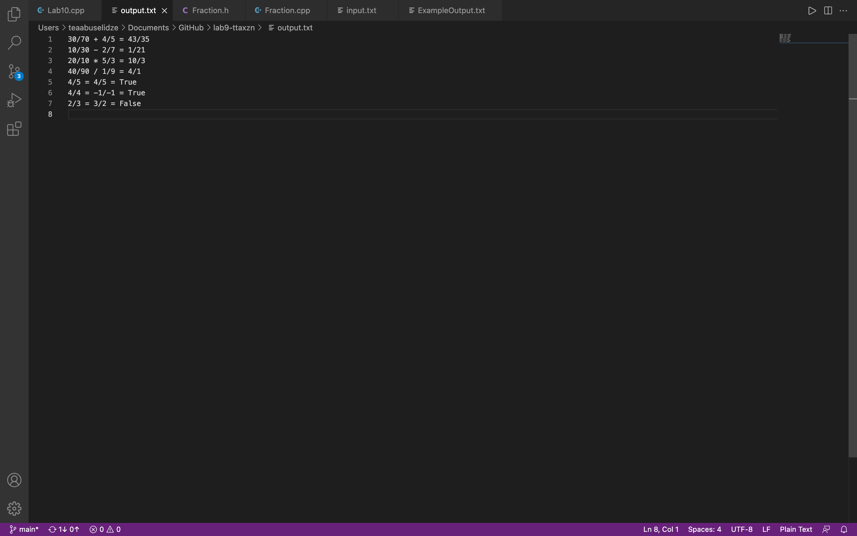GitHub - ttaxzn/FractionCalc