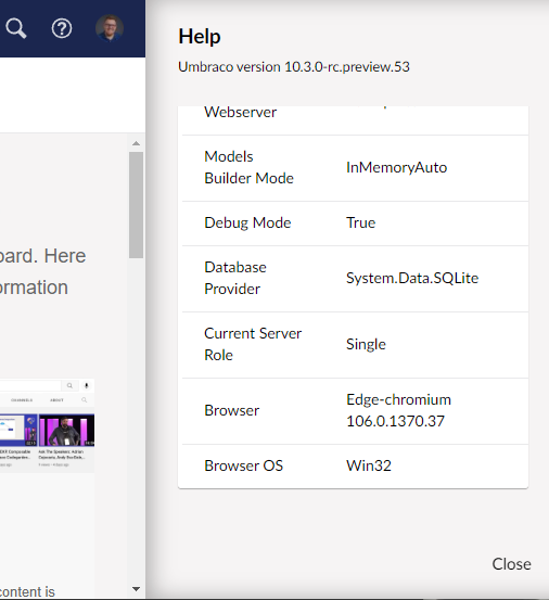 Browser Os System Information Is Inaccurate And Should Be Removed · Issue 13156 · Umbraco
